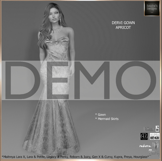 Second Life Marketplace - SAS - DEMO Dervi Gown (LaraX & MB)