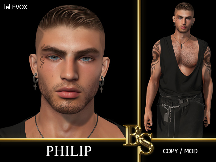Second Life Marketplace - [BS] PHILIP men's shape for LeLUTKA KRIS EvoX ...