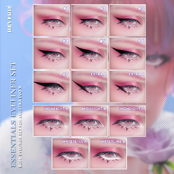 Second Life Marketplace - [REVERIE] Essentials Eyeliner Set [BOM\EvoX]
