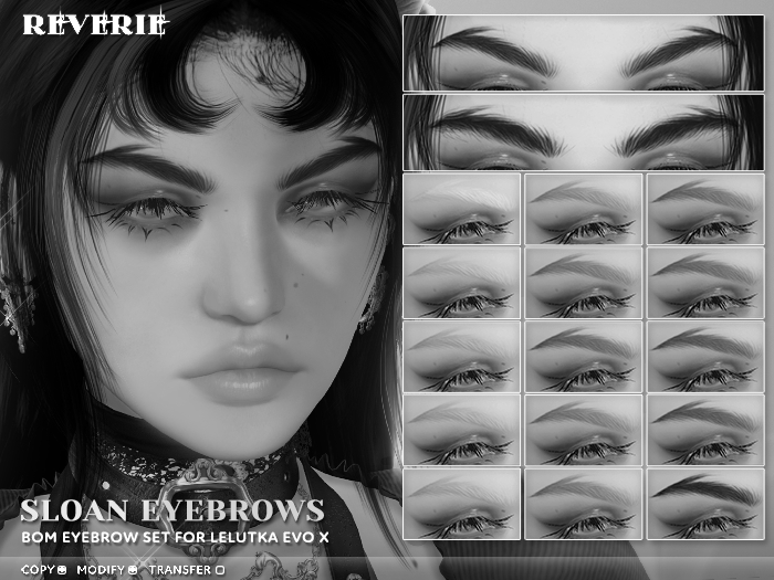 Second Life Marketplace - [REVERIE] Sloan Eyebrows DEMO