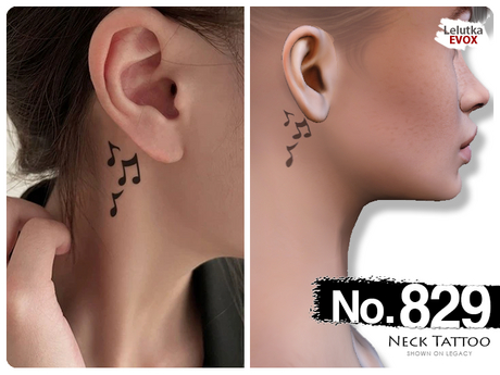 Second Life Marketplace - (Neck Tattoo) No.829