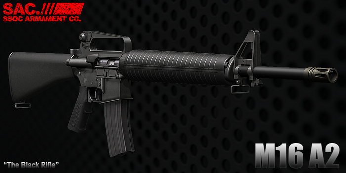 Second Life Marketplace - MESH[SAC] M16 A2 Rifle v1.12 Full Box(Wear Me!)