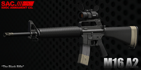 Second Life Marketplace - MESH[SAC] M16 A2 Rifle v1.12 Full Box(Wear Me!)