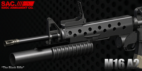 Second Life Marketplace - MESH[SAC] M16 A2 Rifle v1.12 Full Box(Wear Me!)