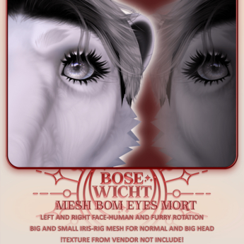 Second Life Marketplace - BOSEWICHT MESH BOM EYES-MORT