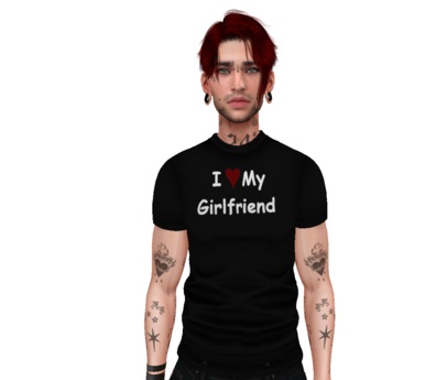 Second Life Marketplace - I Love My Girlfriend Shirt V1+V2/ BY KADE