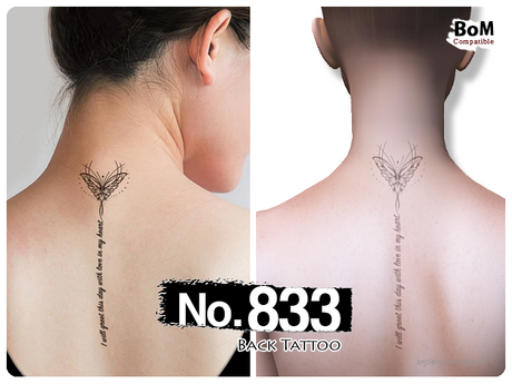 Second Life Marketplace - (Back Tattoo) No.833