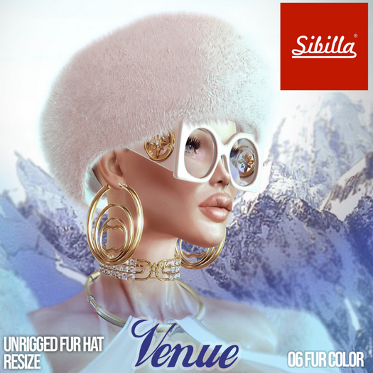Second Life Marketplace - VENUE UNRIGGED FUR HAT