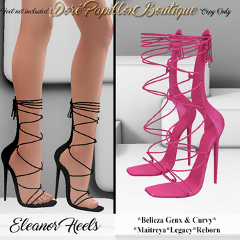 Second Life Marketplace - DPB Eleanor Heels - Hot Pink *Maitreya ...