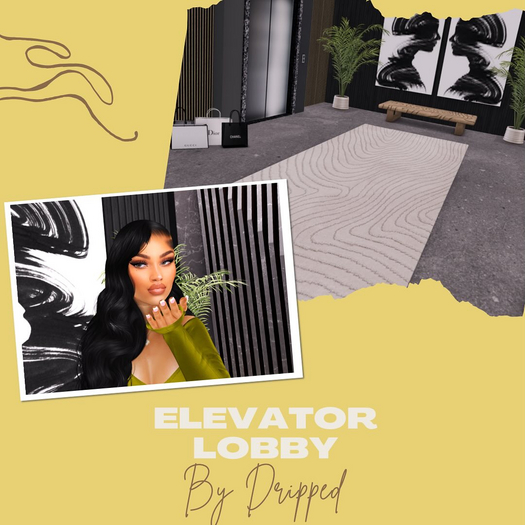 Second Life Marketplace - Dripped elevator lobby