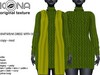 Second Life Marketplace - ICONA / KNITWEAR DRESS WITH SCARF -5