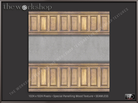 Second Life Marketplace - SPECIAL PANELLING WOOD TEXTURE SET - 02