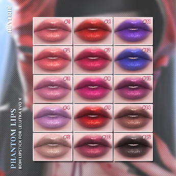 Second Life Marketplace - [REVERIE] Phantom Lipstick [BOM\EvoX]