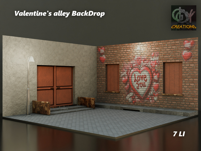 Second Life Marketplace - Giovy Creations Valentine's alley Box