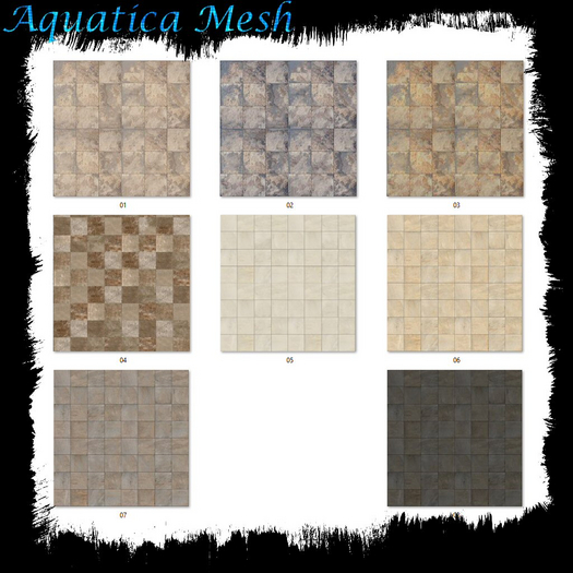 Second Life Marketplace - Aquatica Mesh - TEX00033 Floor Tiles