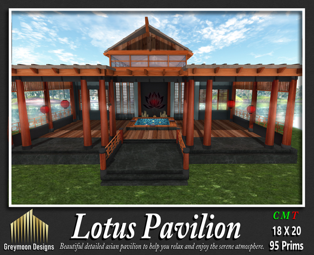Second Life Marketplace - Greymoon Designs - Lotus Pavilion