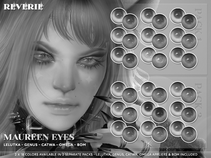 Second Life Marketplace - [REVERIE] Maureen Eyes DEMO