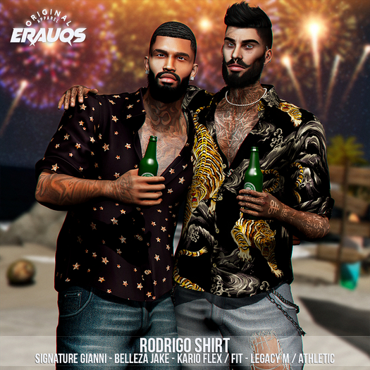 Second Life Marketplace - [ ERAUQS ] - Rodrigo Shirt - Fatpack