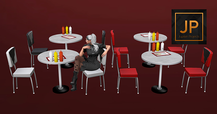 Second Life Marketplace - 07. Diner Tables W Chairs and Poses