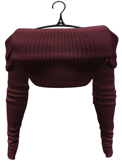 Second Life Marketplace - aprelle carly top burgundy