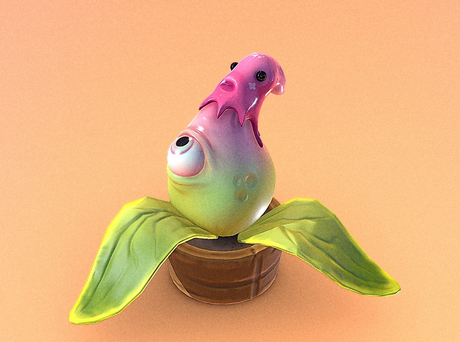 Second Life Marketplace - FULL PERM V*A FANTASY ALIEN POT PLANT
