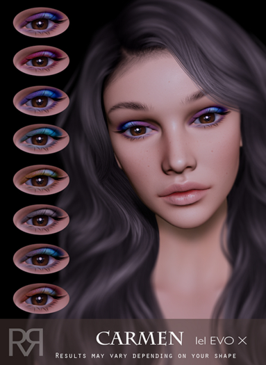 Second Life Marketplace - Rarer - Carmen Eyeshadow (Lelutka EvoX)