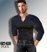 Second Life Marketplace - Brutal Cracked Open Shirt Striped Black Gray ...