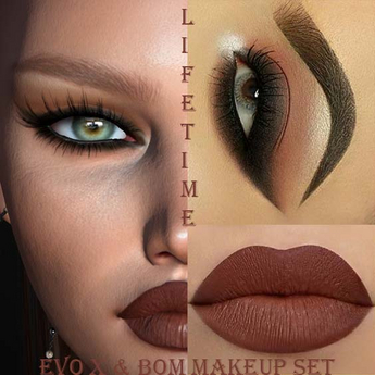 Second Life Marketplace - Lifetime Eyeshadow - Lipstic LEL Evo X BOM ...