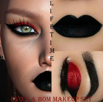 Second Life Marketplace - Lifetime Eyeshadow - Lipstic LEL Evo X BOM ...