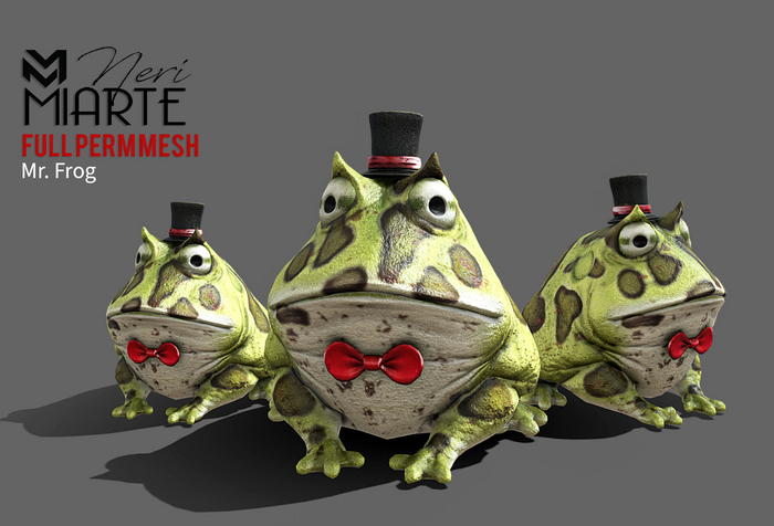 Second Life Marketplace - .::Neri M I A R T E ::.Full Permission Mr.Frog