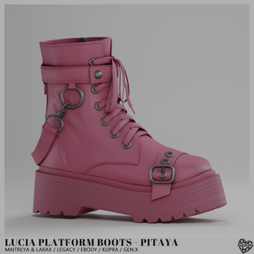 Second Life Marketplace - [Dazzling] Lucia platform boots - pitaya
