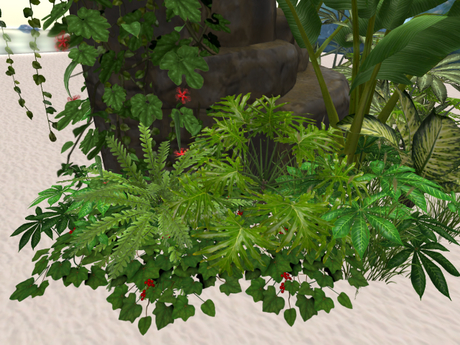 Second Life Marketplace - RW - Tropical Jungle arch gate *Kimokea* c/m