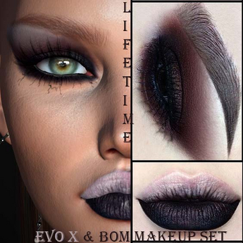 Second Life Marketplace - Lifetime Eyeshadow - Lipstic LEL Evo X BOM ...