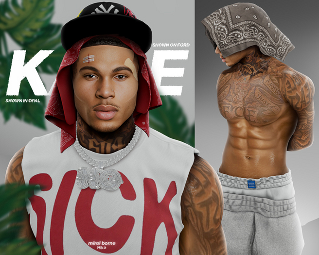 Second Life Marketplace - BORNE. KADE SKIN (EVOX) TOPAZ