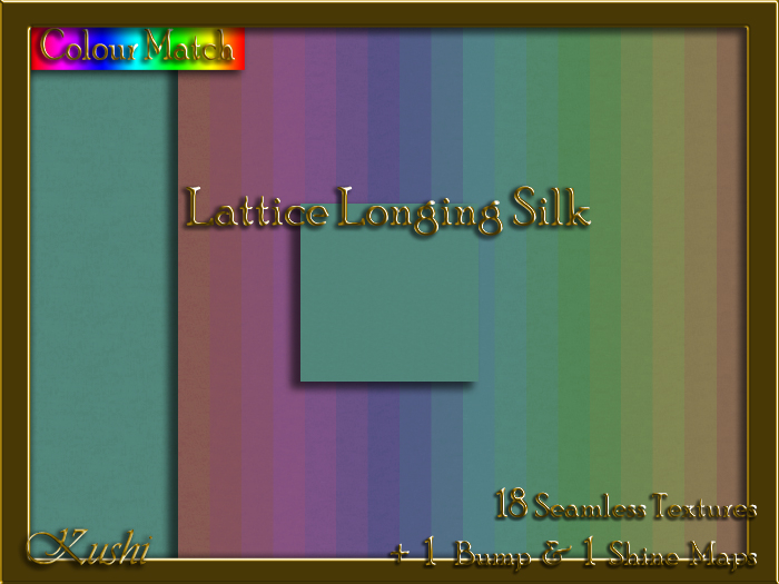Second Life Marketplace - Lattice Longing Silk Solid Seamless Texture Pack