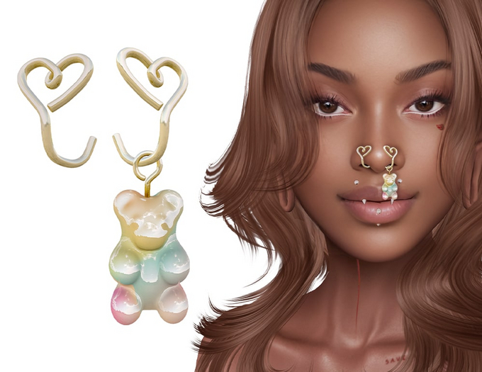 Second Life Marketplace - FOI - GUMMY NOSE RING