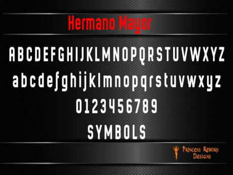 Second Life Marketplace - (PRD) Hermano Mayor Mesh Letters, Numbers ...