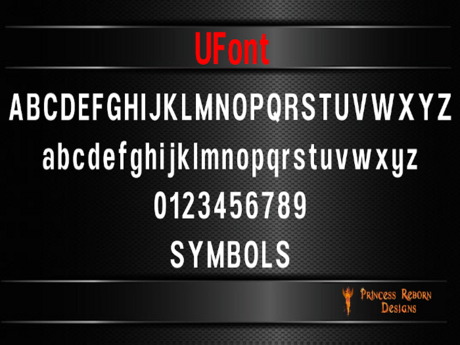 Second Life Marketplace - (PRD) UFont Mesh Letters, Numbers, & Symbles FULL PERM