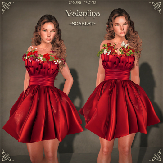 Second Life Marketplace - DEMO Valentina Dress by Caverna Obscura ...