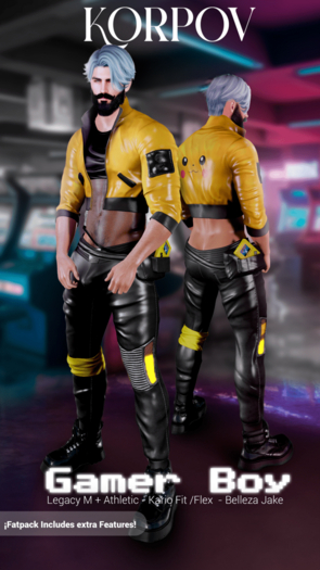 Second Life Marketplace - .:Korpov:. Gamer Boy - Megapack - Legacy M ...