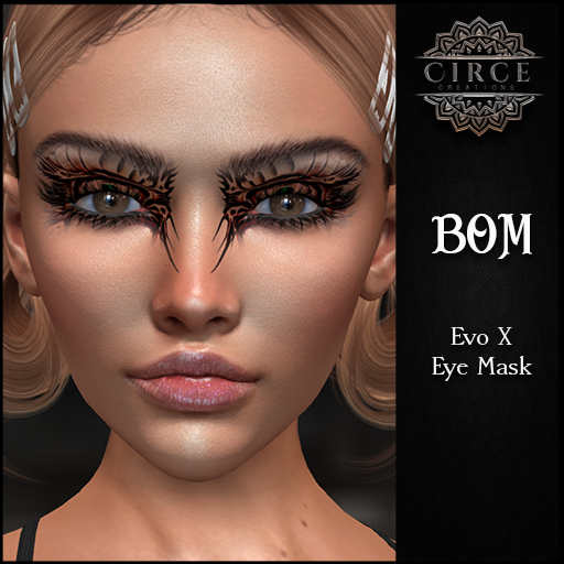 Second Life Marketplace - [CC] Evo X mask eyes Tattoo-BOM