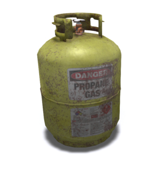 Second Life Marketplace - Box GVO Yellow tank propane