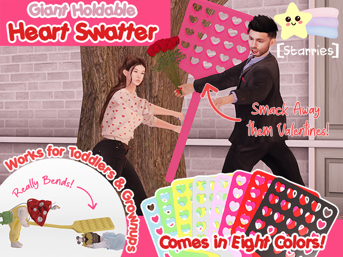 Second Life Marketplace - [Starries] Giant Heart Swatter for Grown-ups ...