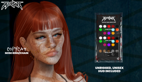 Second Life Marketplace - Manson - Copycat Nose Ring Chain