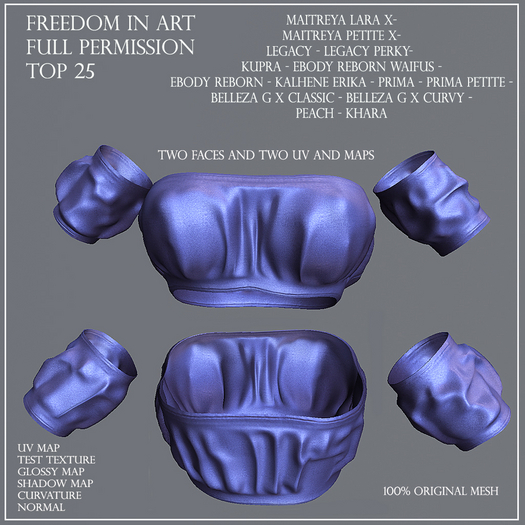 Second Life Marketplace - Freedom in Art - Full perm Top 25