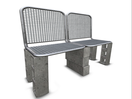 Second Life Marketplace - 5.THE BRONX OLD SCHOOL (CONCRETE BENCH)