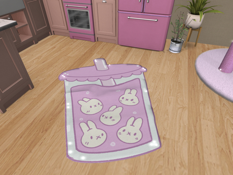 Second Life Marketplace - -NIL- Bunny Boba Tea Rug
