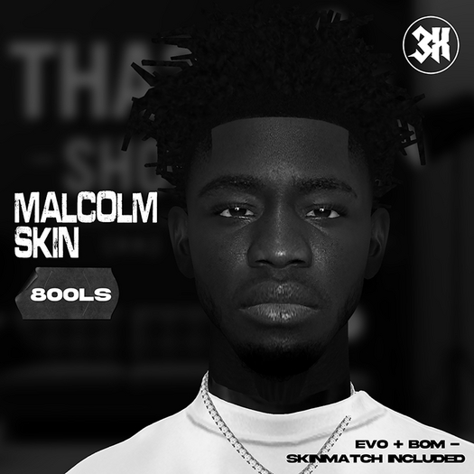 Second Life Marketplace - 3x Malcolm Skin Bom/Evo Demo