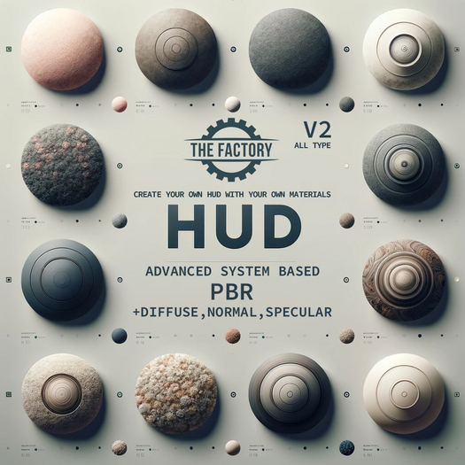 Second Life Marketplace - Universal 2.0 Texture HUD PBR - DIFFUSE ...