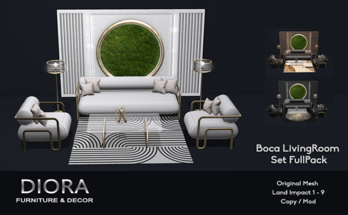 Second Life Marketplace - DIORA Boca Set FullPack